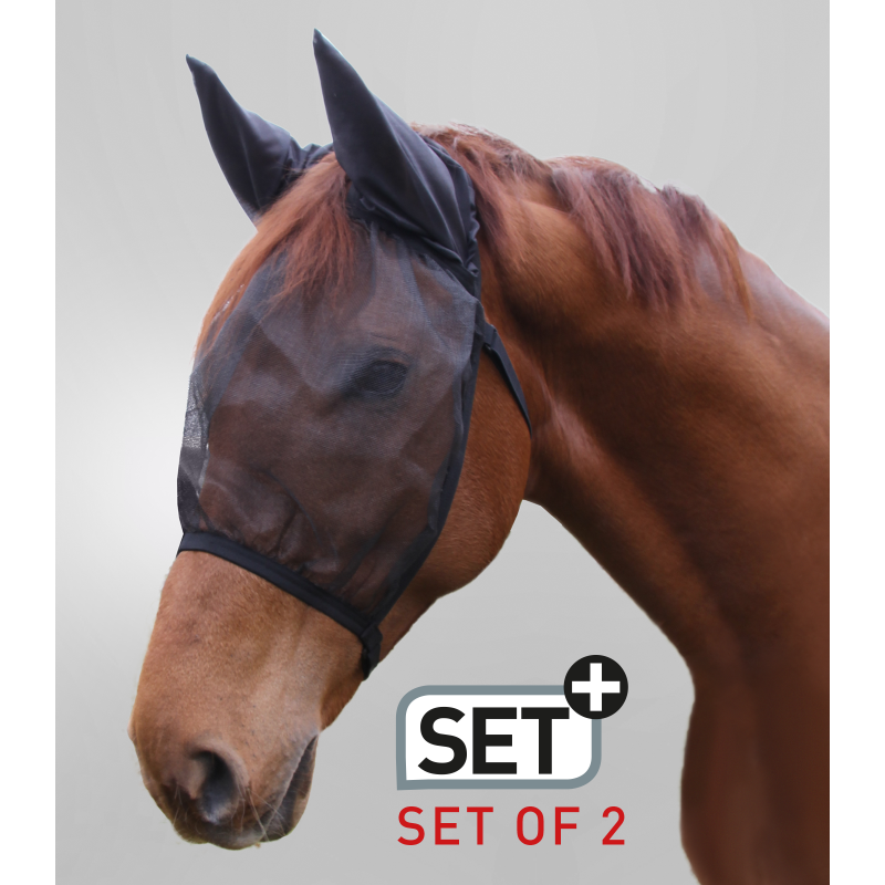 Basic Fly Mask, Set of Two Units, with Ear Protection WaldHausen ...